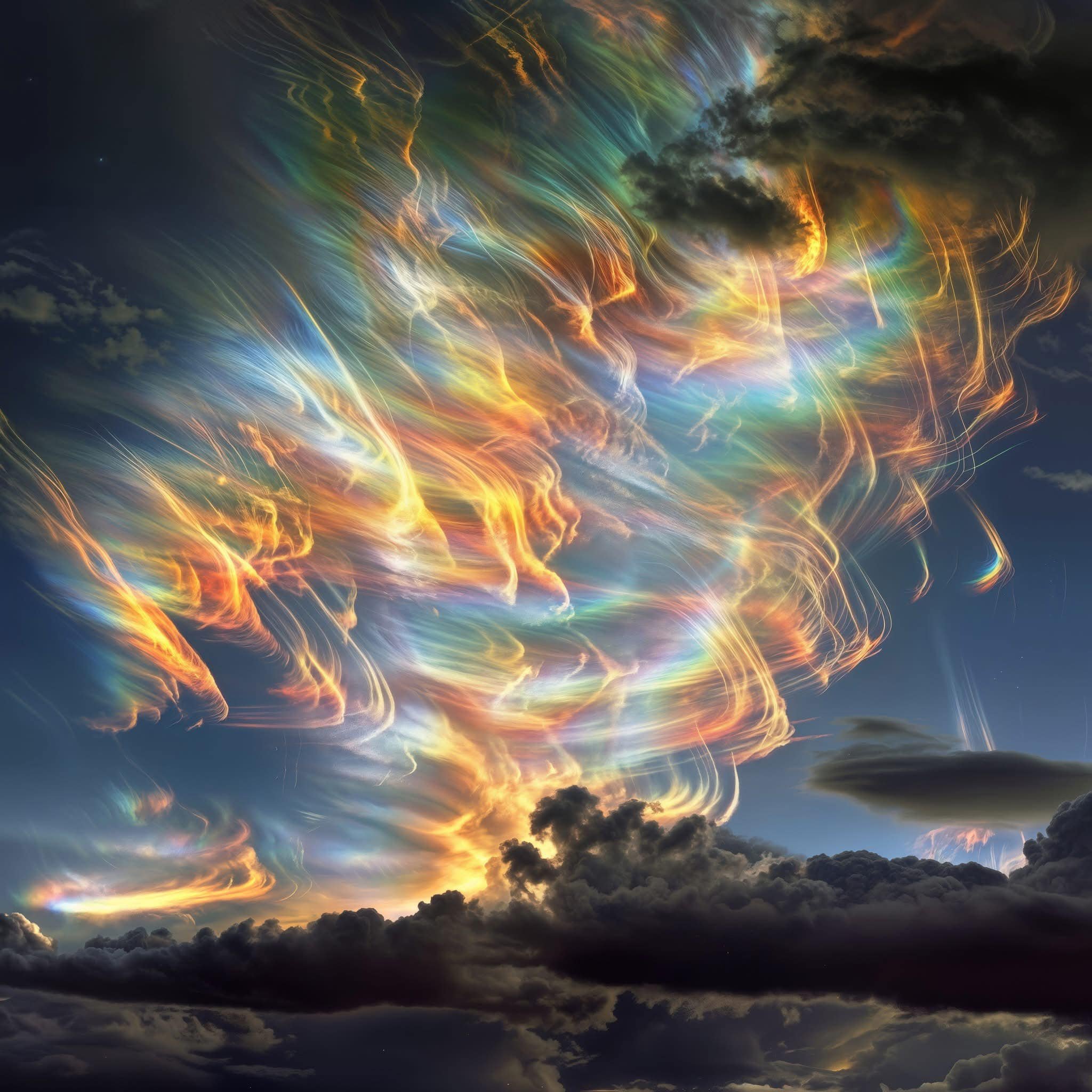 Angel Fire Rainbow Clouds Angela Moore | Near Franklin, WV, The Sky