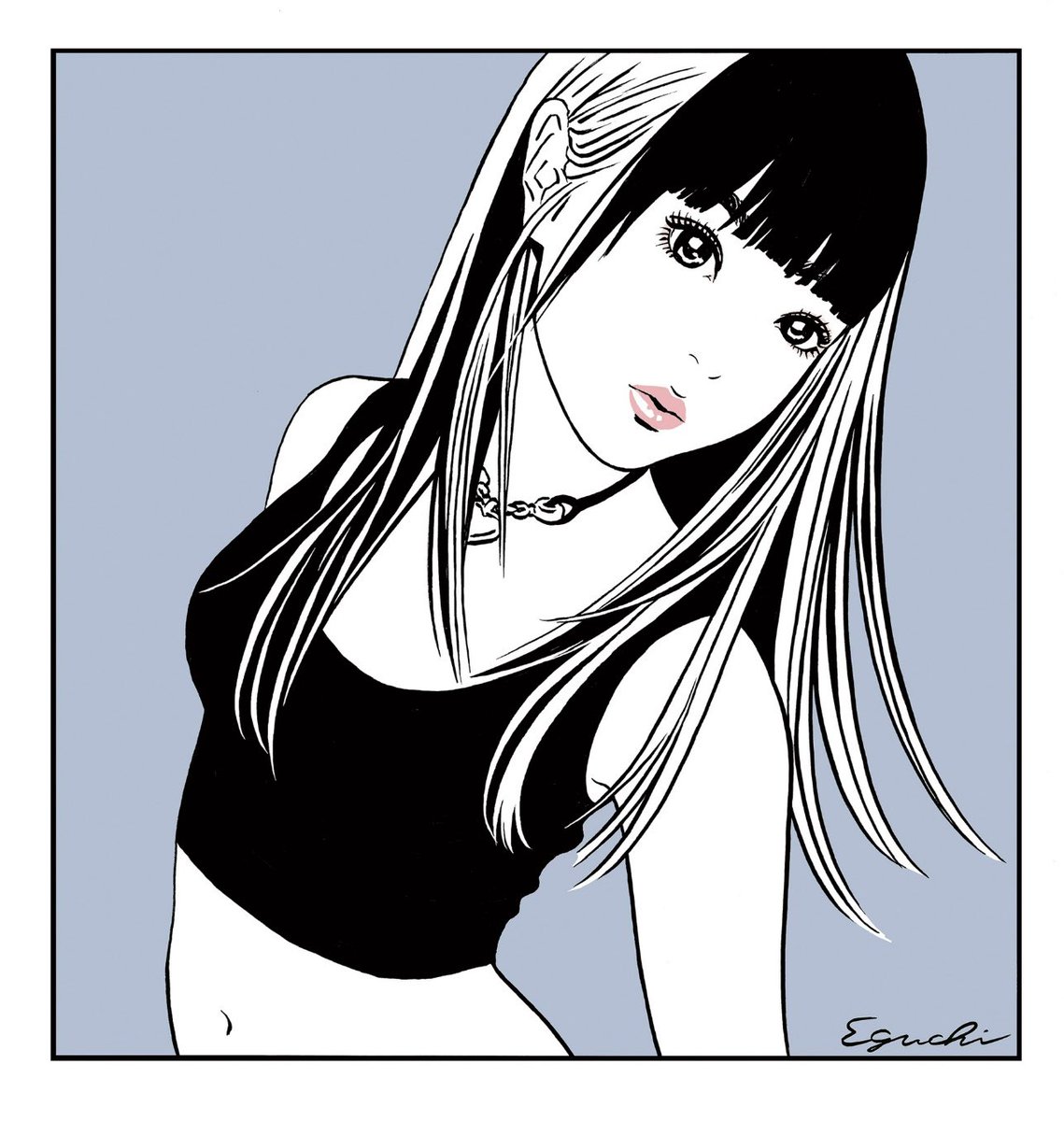 「GUから出したTシャツ、事前告知もまったくなく、発売日当日にいきなり店頭に並んだにもかかわらず、売切れ続出。SNSでは毎」江口寿史の漫画