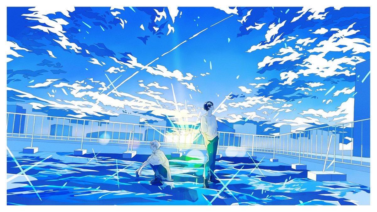 「そらるさん×まふまふさん によるカバー楽曲「点描の唄(Mrs. GREEN AP」|かとうれい rei katoのイラスト