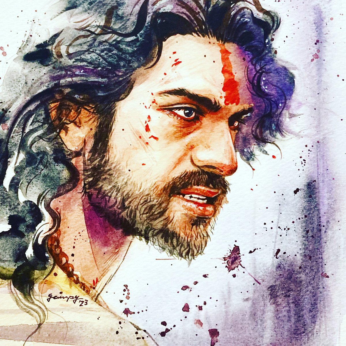 「映画ファンアート再掲バーフバリとRRR 」|ganpukuのイラスト