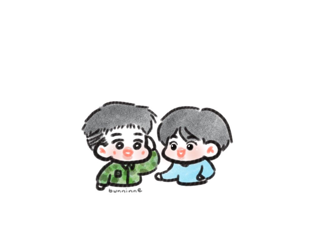 「Sergeant, I envy you hyung nim 」|vani૮ ˶ᵔ ᵕ ᵔ˶ აのイラスト