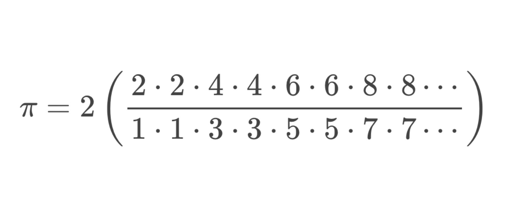 John Wallis Formula Wallis' Product For Pi YouTube