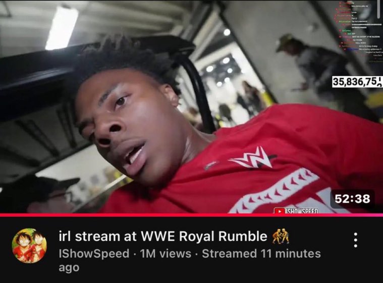 Best moments from IShowSpeed at the Royal Rumble A THREAD 🧵 - Thread ...