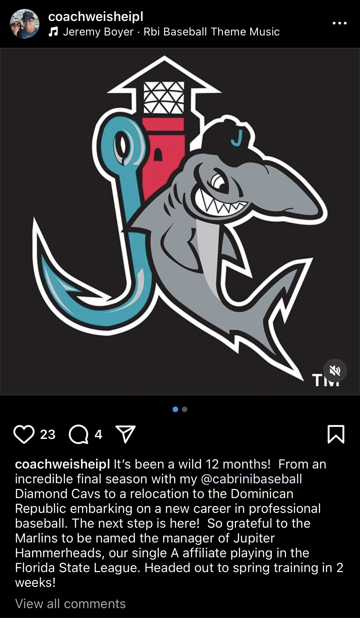Jupiter Hammerheads Logo Offishial News: Marlins Take Surprising Path