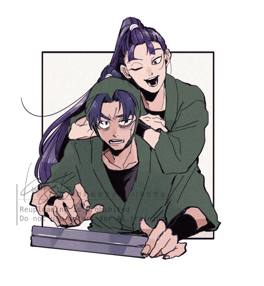 「nntm再熱したので好きCP描き描き仙文、留伊、さくなこ() 」|506のイラスト