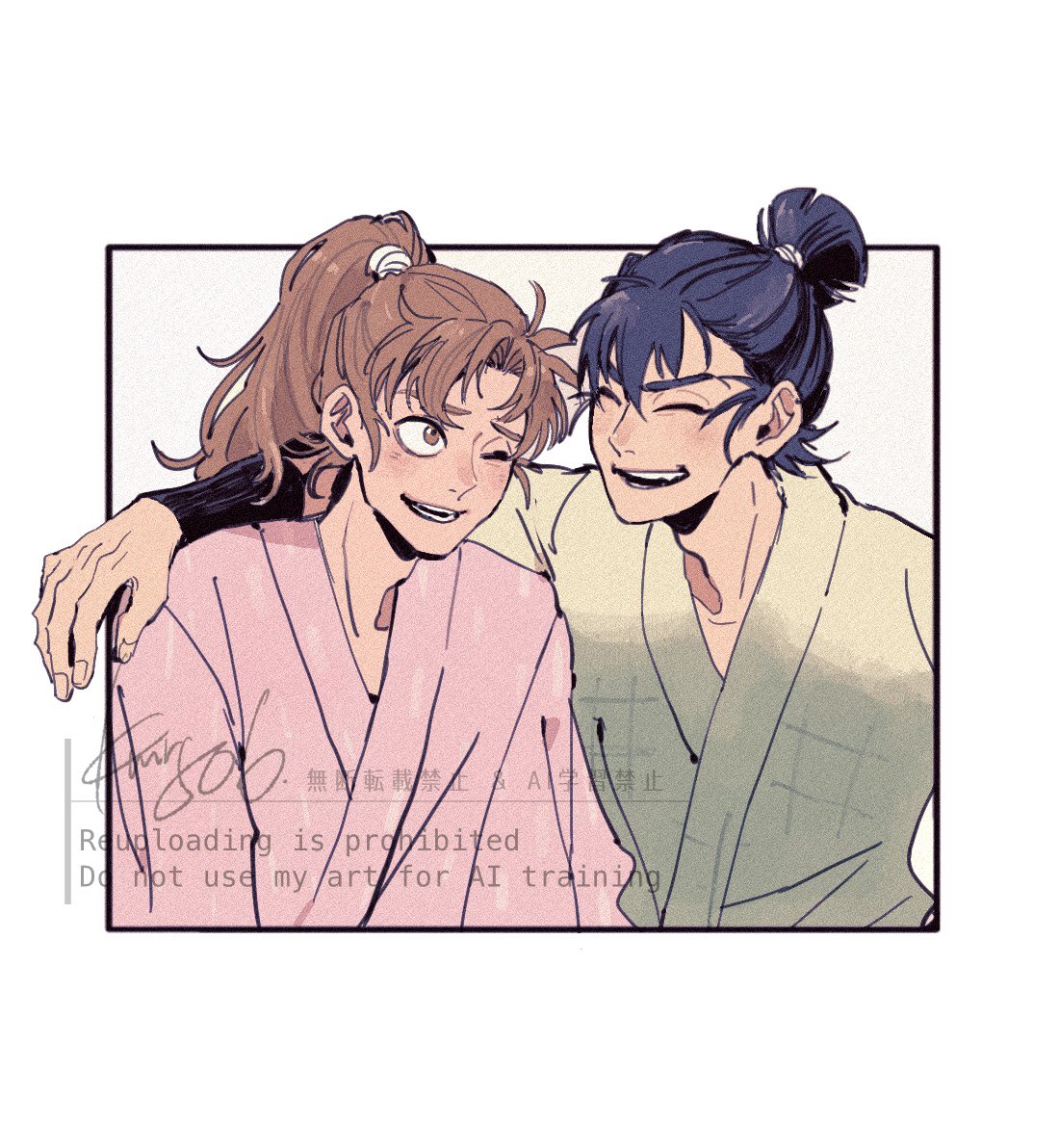 「nntm再熱したので好きCP描き描き仙文、留伊、さくなこ() 」|506のイラスト