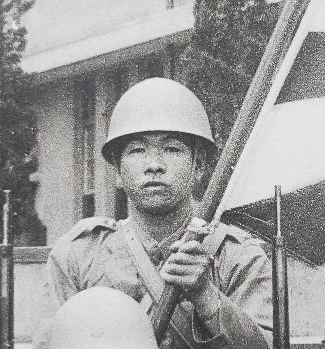 Kure 2nd SNLF Headquarters pictured in Sasebo shortly before departing ...
