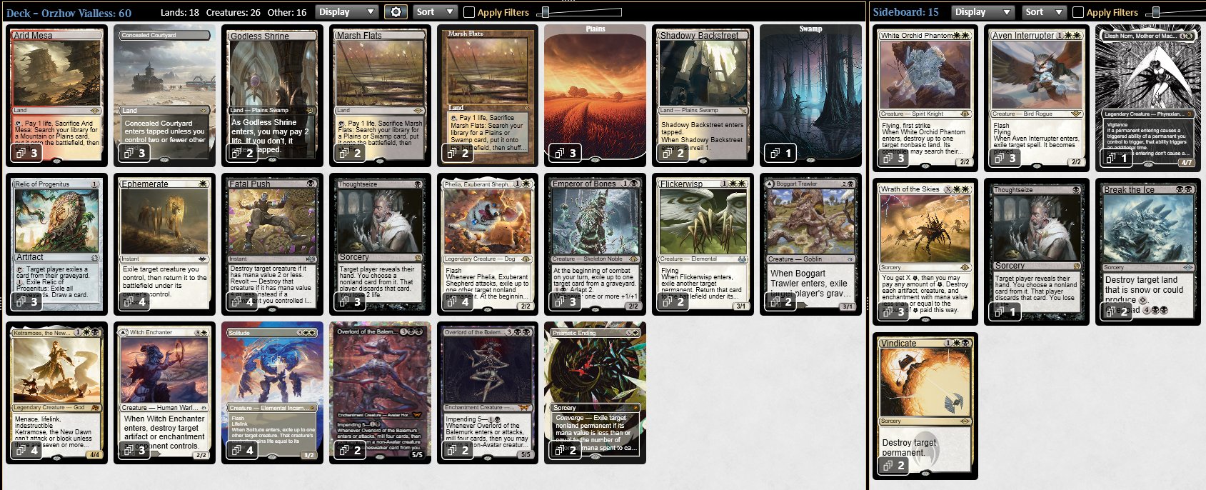 Hopefully Some Different Decks Deck Diversity And Oaths Of Vengeance