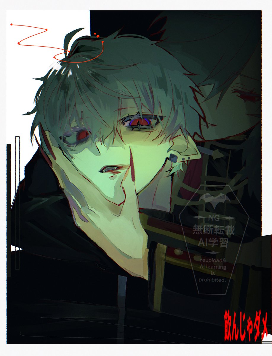 葛葉(にじさんじゲーマーズ) 「#KuzuArtダメ 」|泥泥ᥬ💀ᩤのイラスト