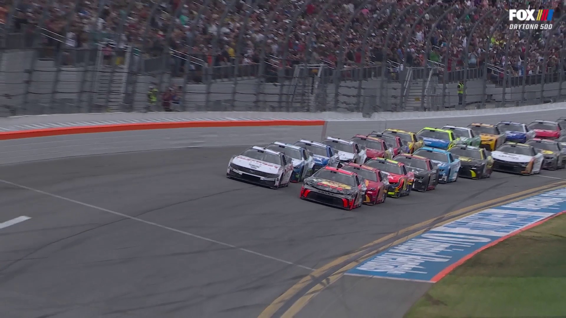 Cartoon Nascar Fox Daniel Suárez Restart In Car Camera ' 2017 ATLANTA