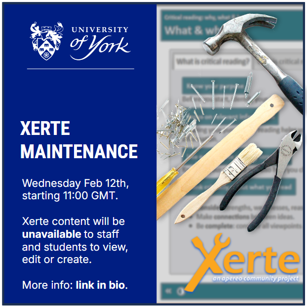 UoY e-Learning (VLE, Panopto/Replay, & more...) (@UoYVLE) / Posts / X