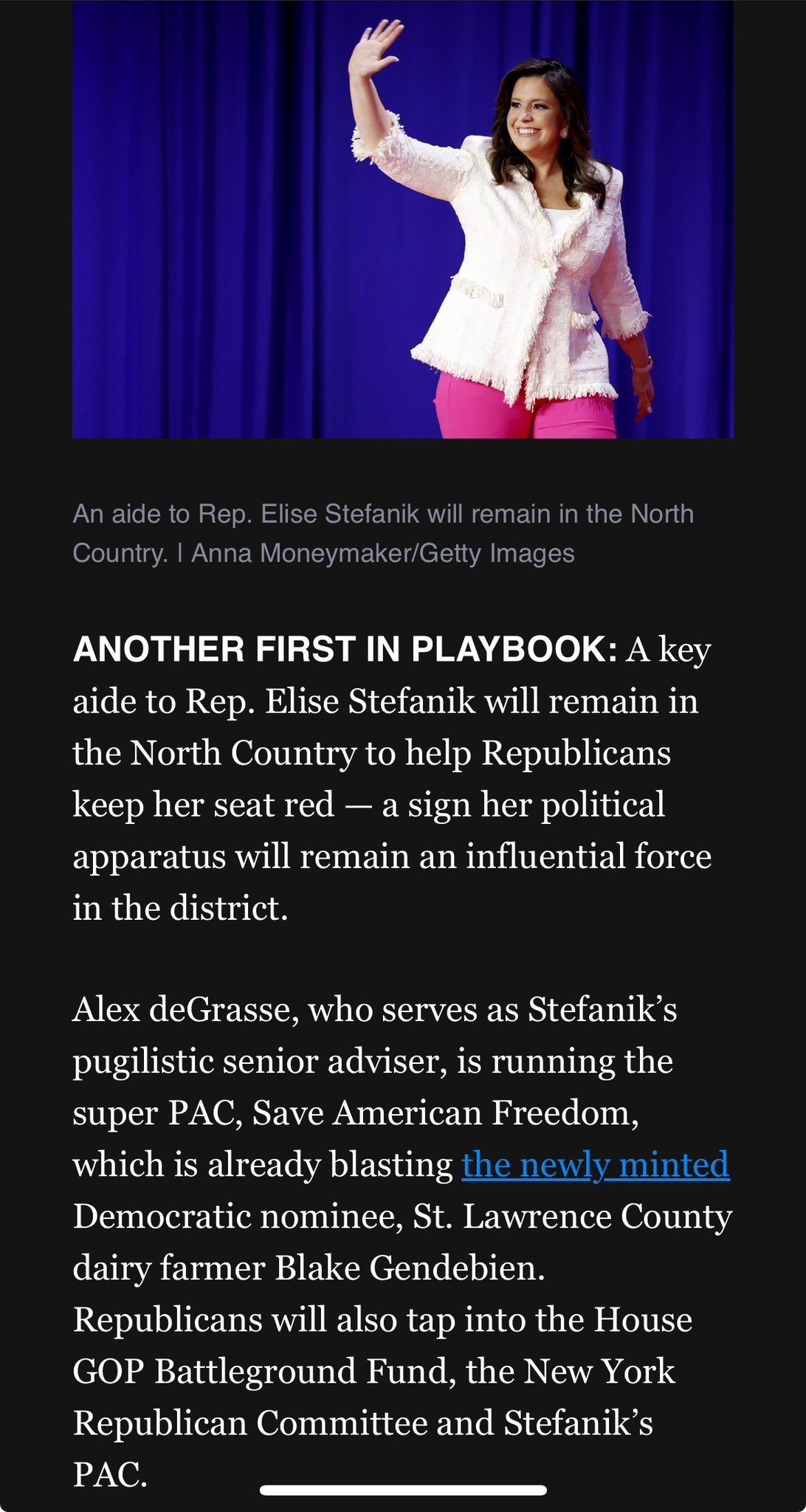 Elise Stefanik Quotes Trump Withdraws Elise Stefanik's Nomination To