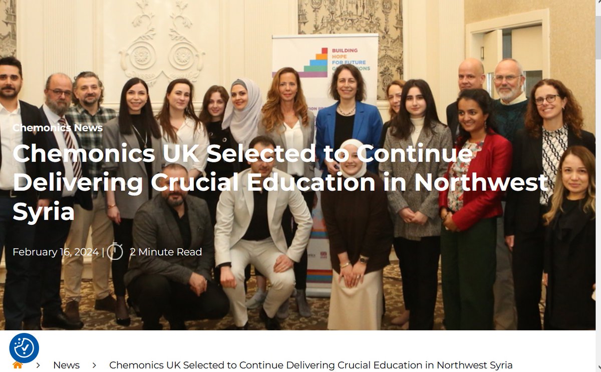 "In 2019, Chemonics established an office in London, United Kingdom, to ...