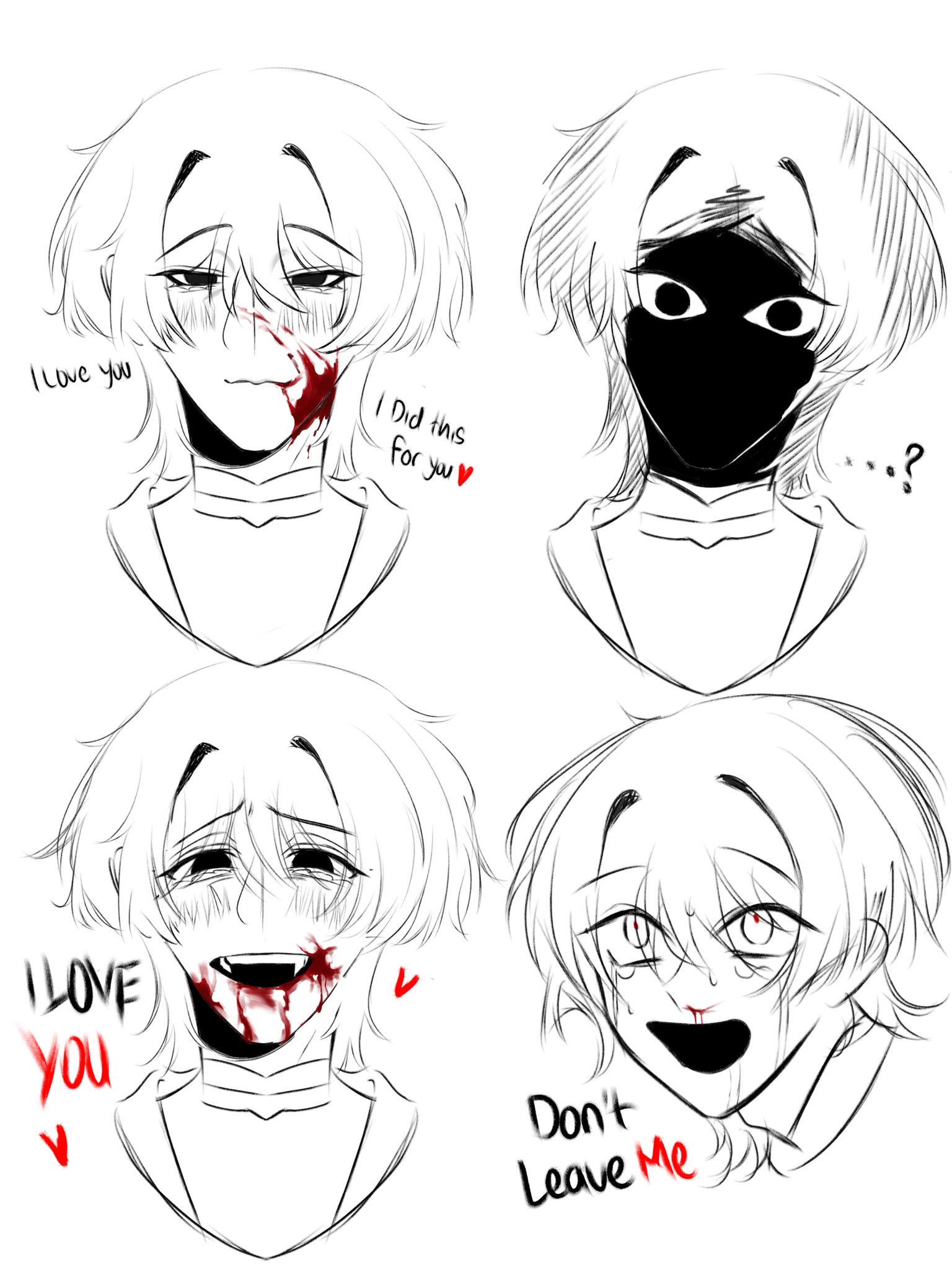 Drawing Yandere Pose Reference