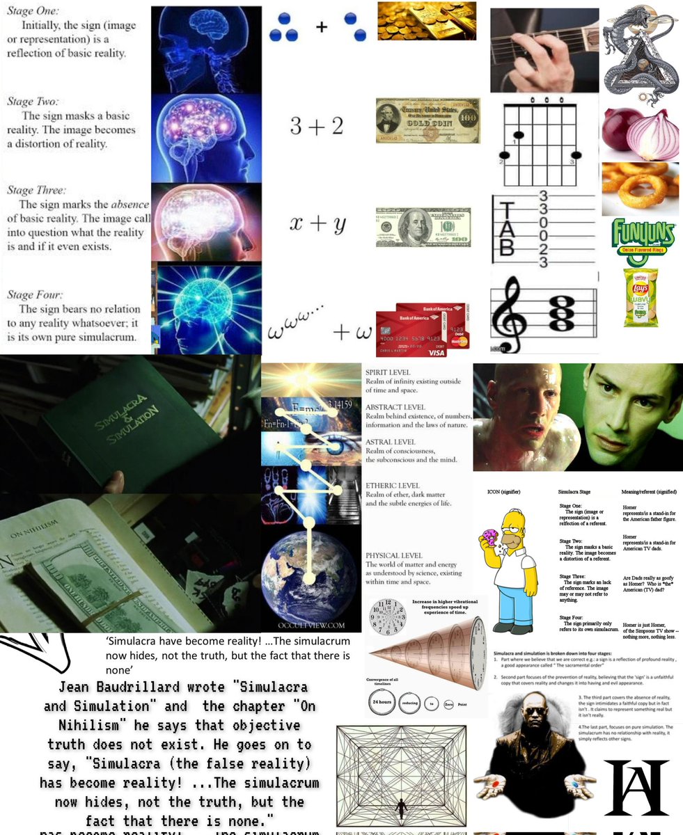 The Matrix: "Simulacra and Simulation" 🧵 In the beginning of the first ...