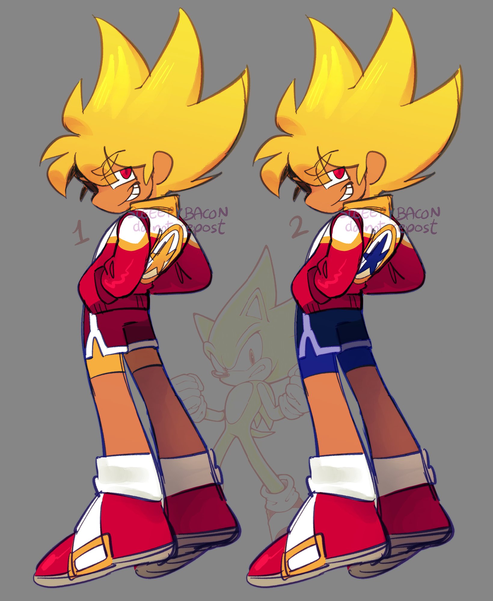 Human Super Shadow The Hedgehog