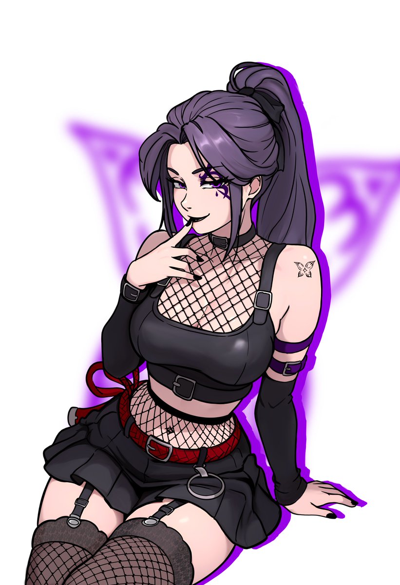 「Goth Psylocke」|Redpostit (Comm closed)のイラスト