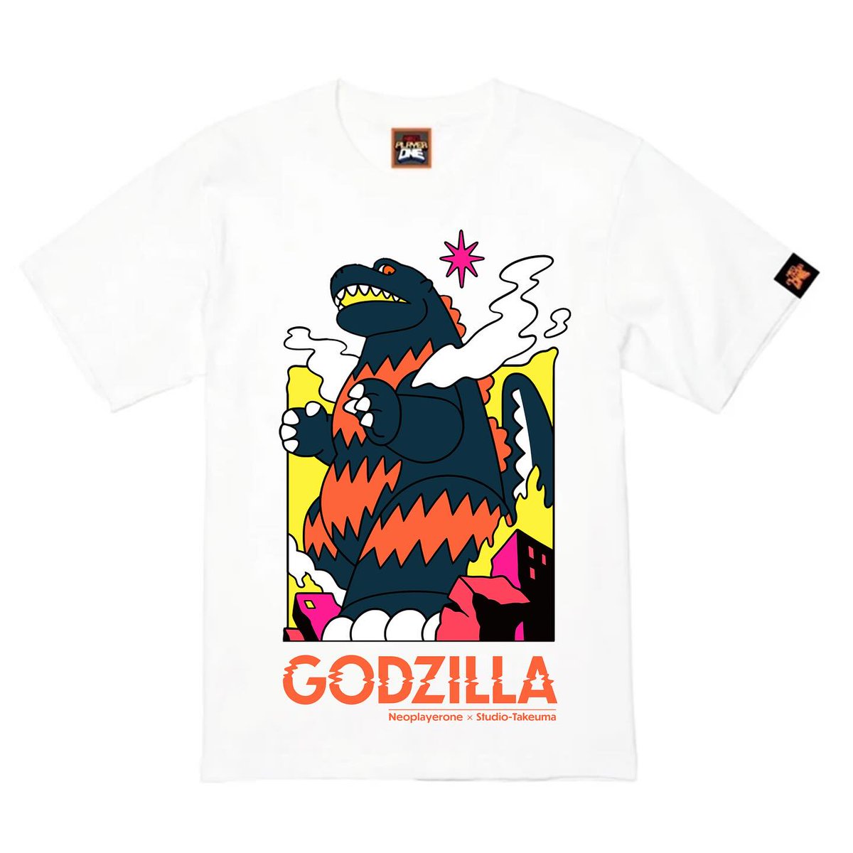「ネオプレヤーワン とコラボしたGodzilla T-shirt(M / L /」|Studio-Takeumaのイラスト