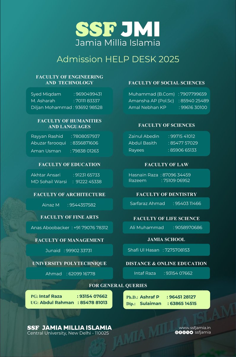 SSF Jamia Millia Islamia (@ssfjamia) / Posts / X