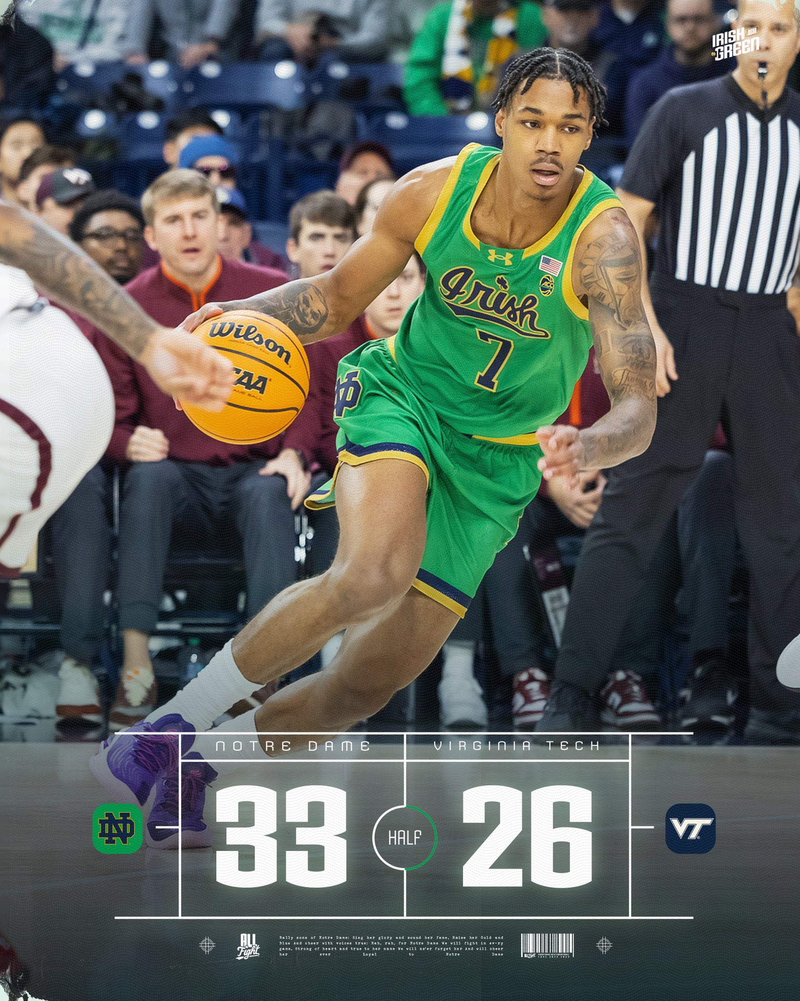 Fighting Irish Basketball Logo Pittsburgh Panthers Vs. Notre Dame