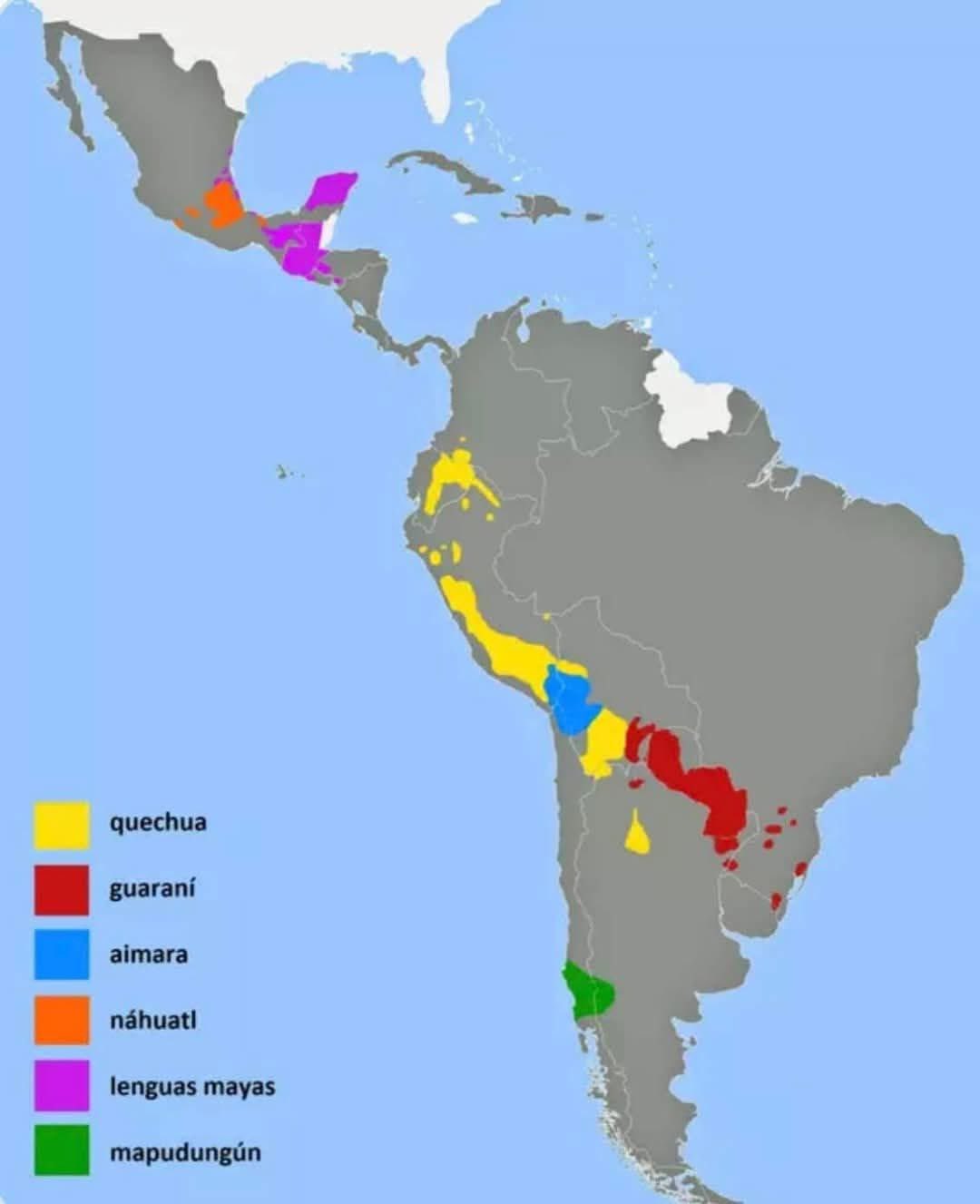 Idiomas Indigenas De America Latina Mapa