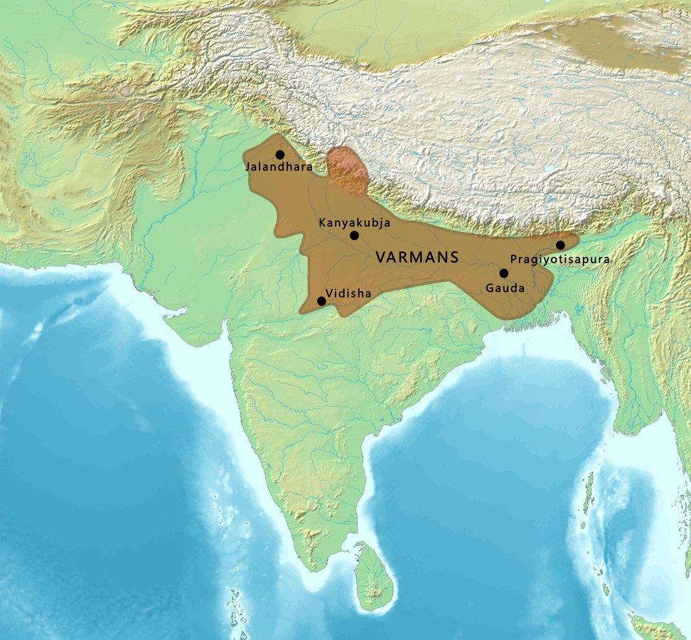 🧵Ancestry/Lineage of Yashovarman of Kanyakubja After the fall of Harsha ...
