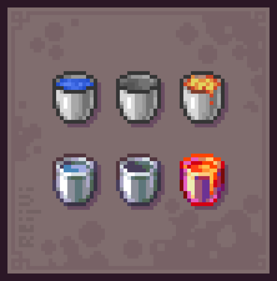 Minecraft Lava Bucket Pixel Art Minecraft 3 Kandi Pad | Kandi