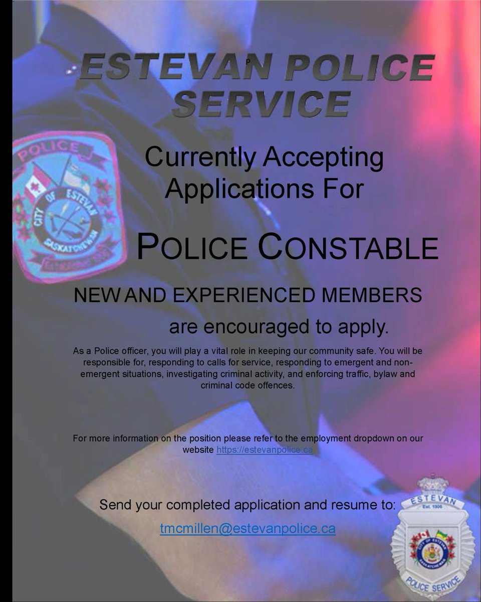 Estevan Police | WORKING TOGETHER FOR A SAFE COMMUNITY