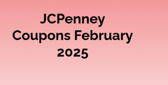 Current Jcpenney Printable Coupons