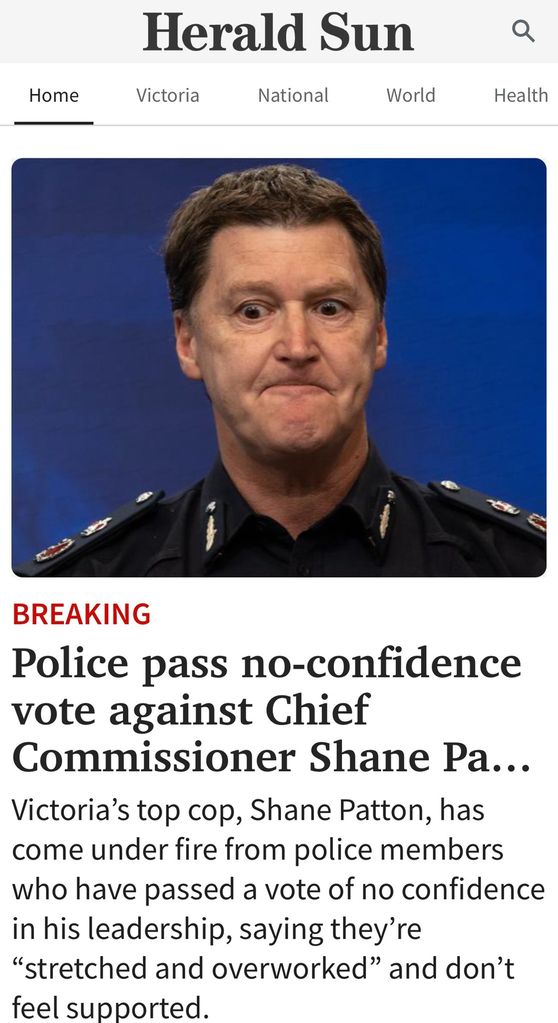 Shane Patton Speech Victoria Police To Explore Links Between Racing