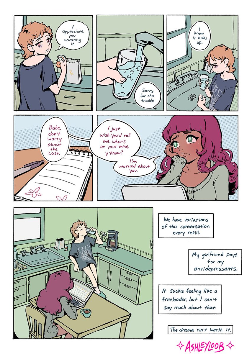 I finally made a lore comic for my loser gf x girlboss gf OCs