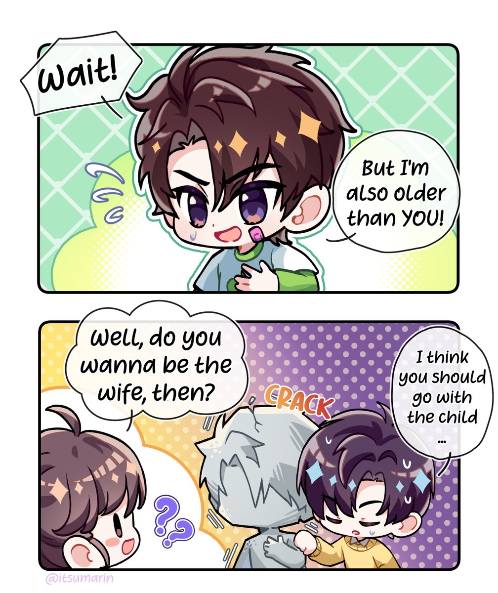 「When mc want to playing house with caleb and zayne 🍎 ️ (2/」Itsumarinの漫画