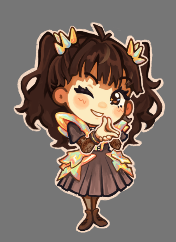 「Momo Metal stickers wip !! 」|meekieのイラスト