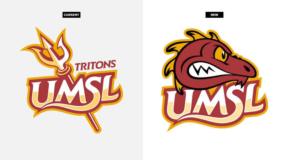 Salamandre Logo College Sports Logos On X: "UMSL Tritons (St. Louis,