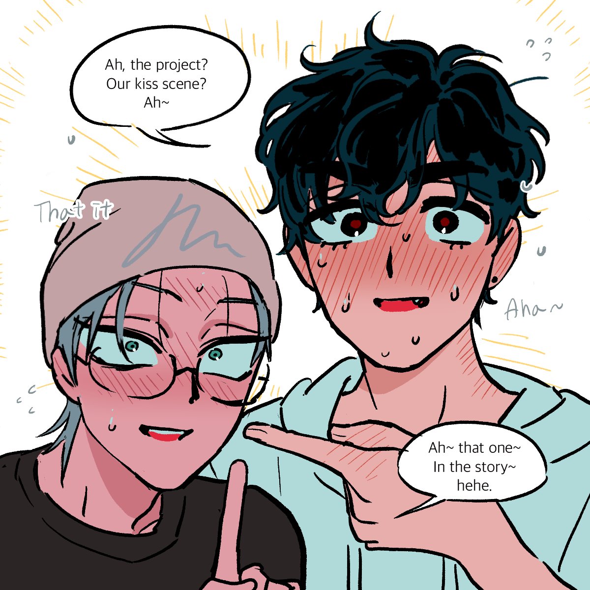 「ily pixie cut hyuna idk why u look like that one guy from vo」Sunny ☀️の漫画