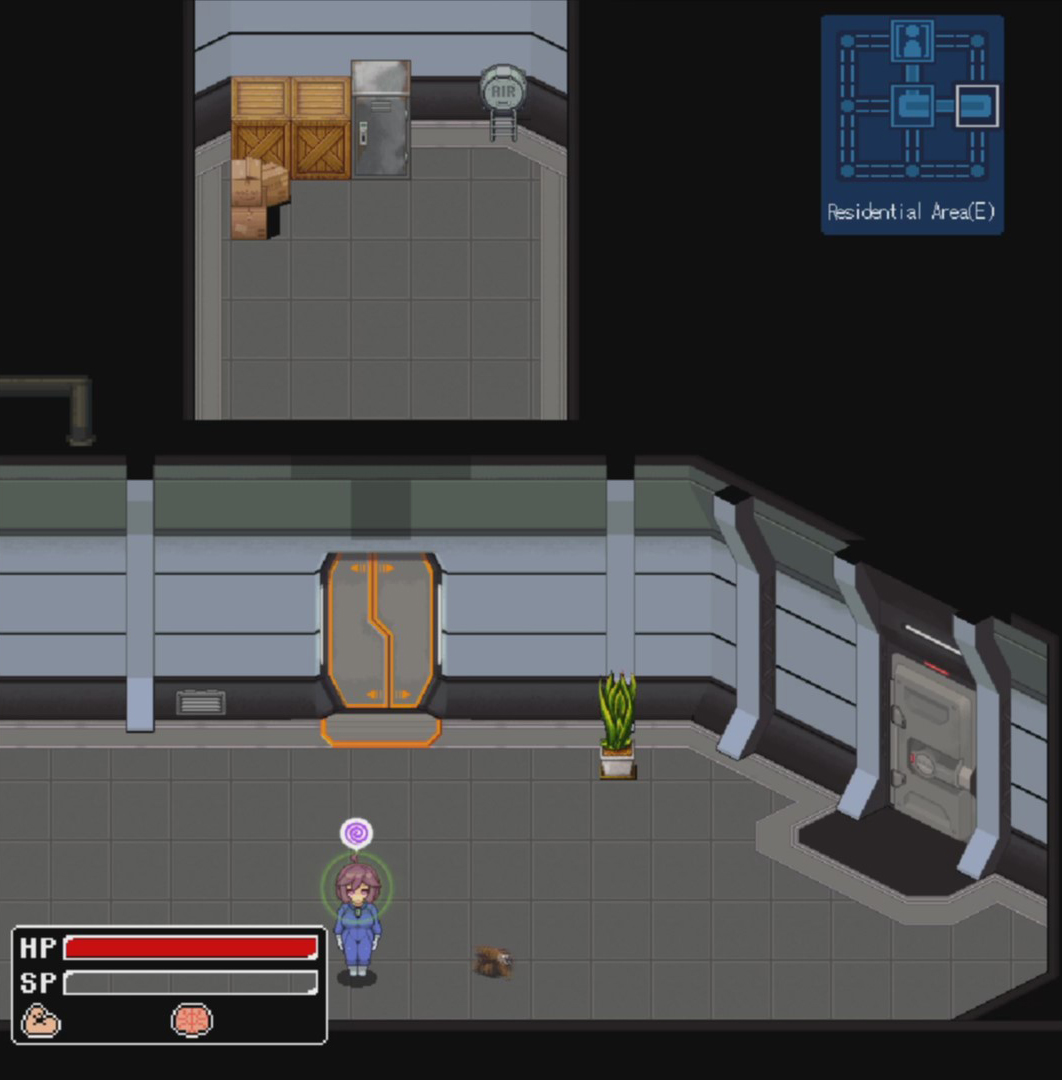Alien Invasyndrome Demo - v0.65 Space, a parasite and a ship with the ...