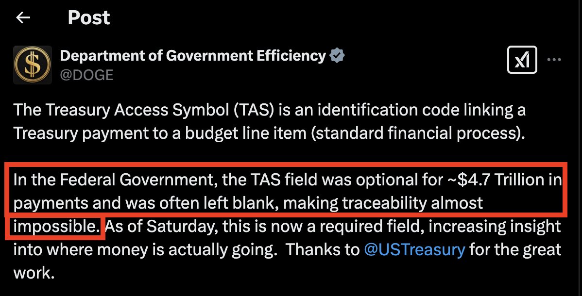 Elon Musk's DOGE Reveals $4.7 Trillion in Untraceable Treasury Payments ...