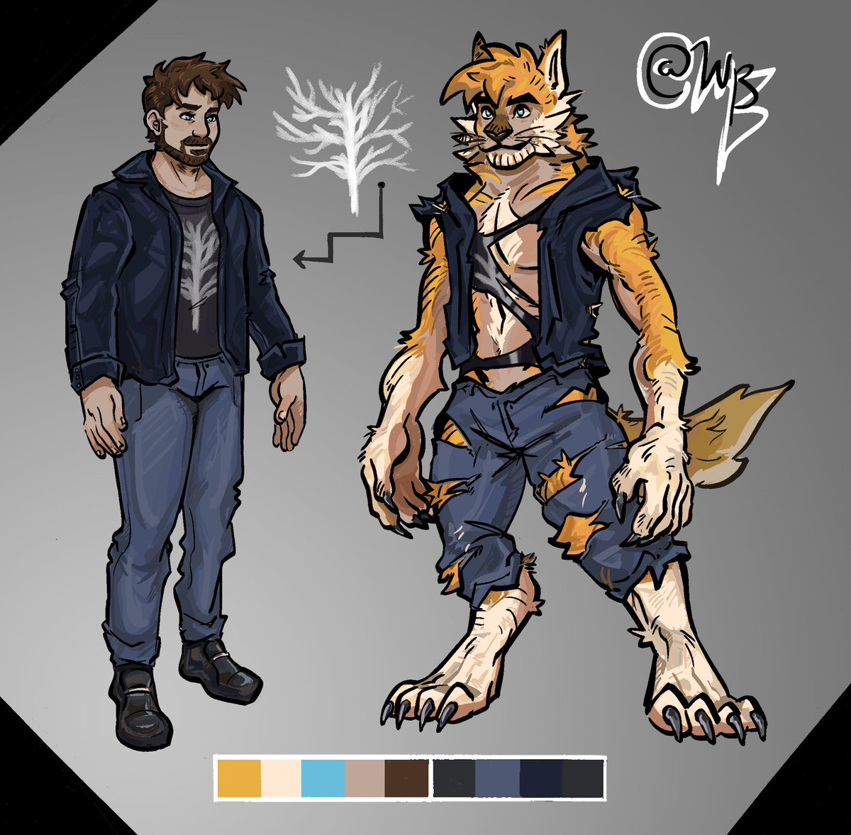 Male Werewolf Transformation Sequence
