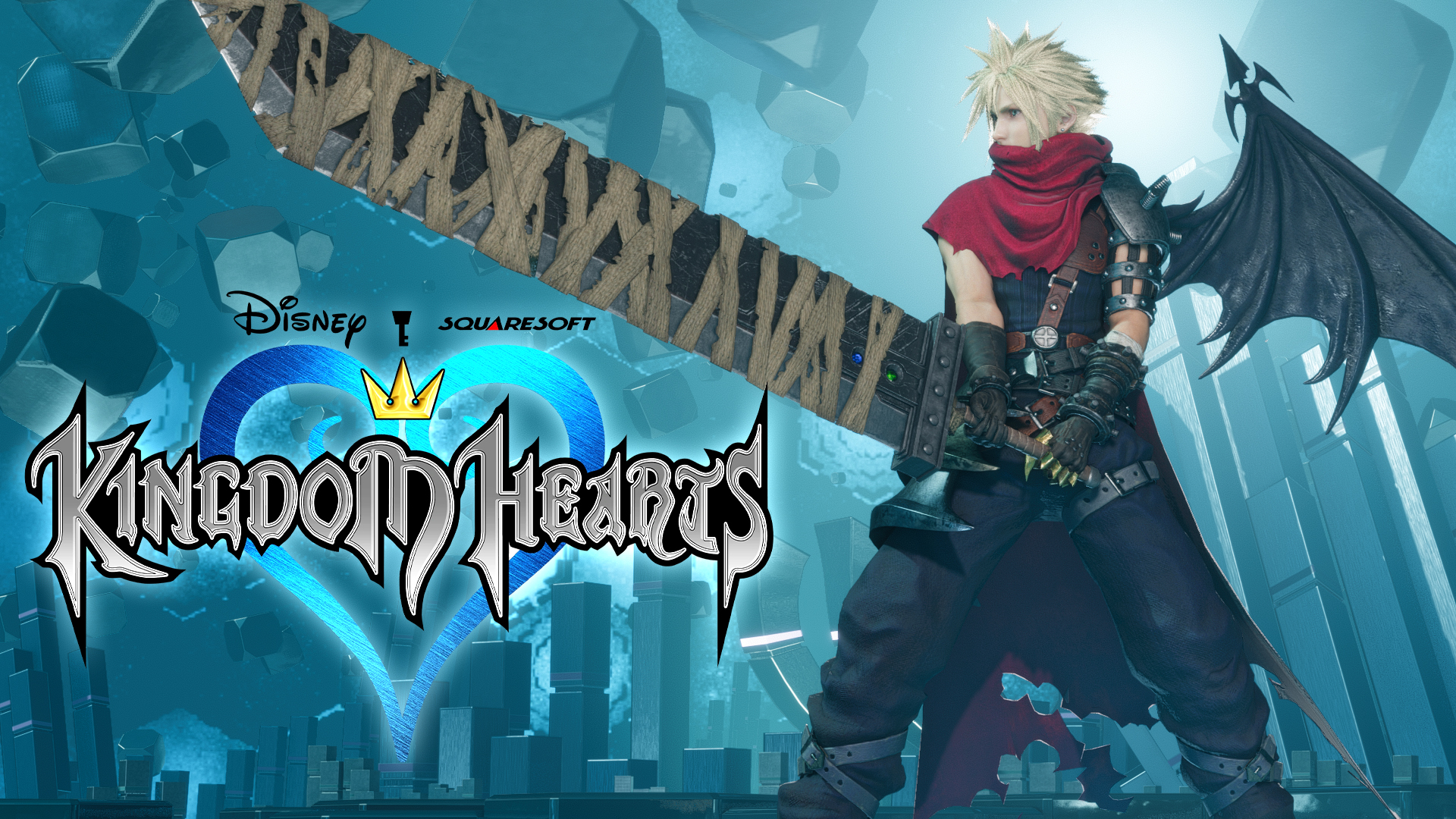 Cloud Strife Kingdom Hearts Wallpaper RPGamer > Themes > Archive
