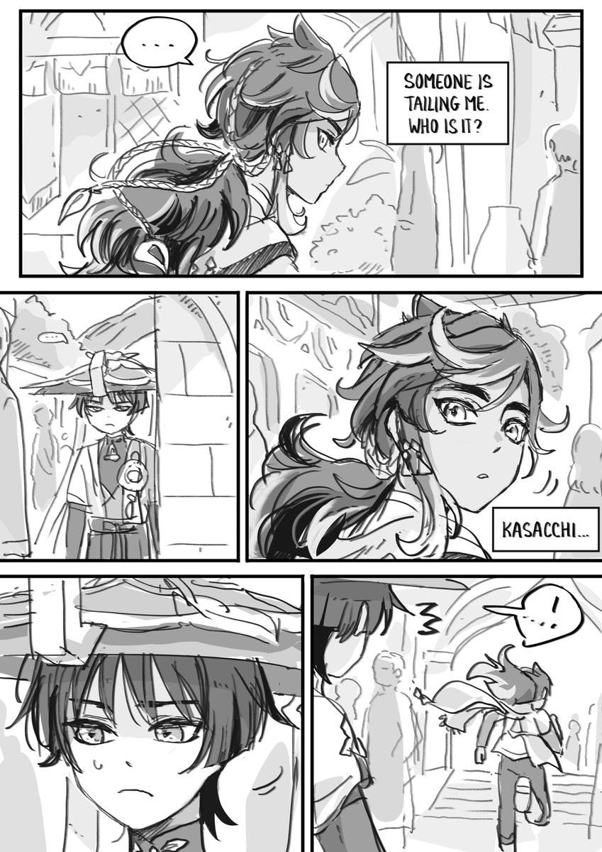 「Looking for you (1/2) #sethoscara scara is 1 week late for」Naomiの漫画