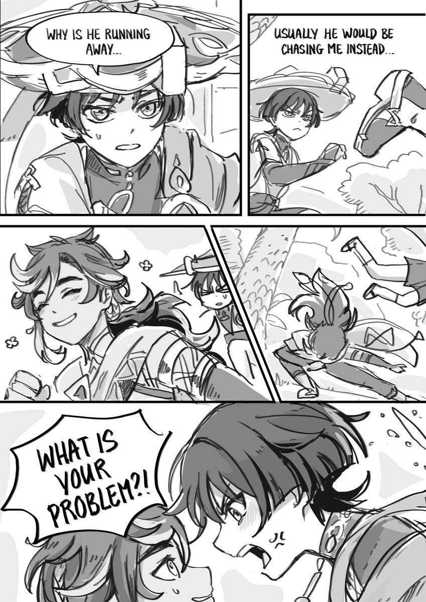 「Looking for you (1/2) #sethoscara scara is 1 week late for」Naomiの漫画