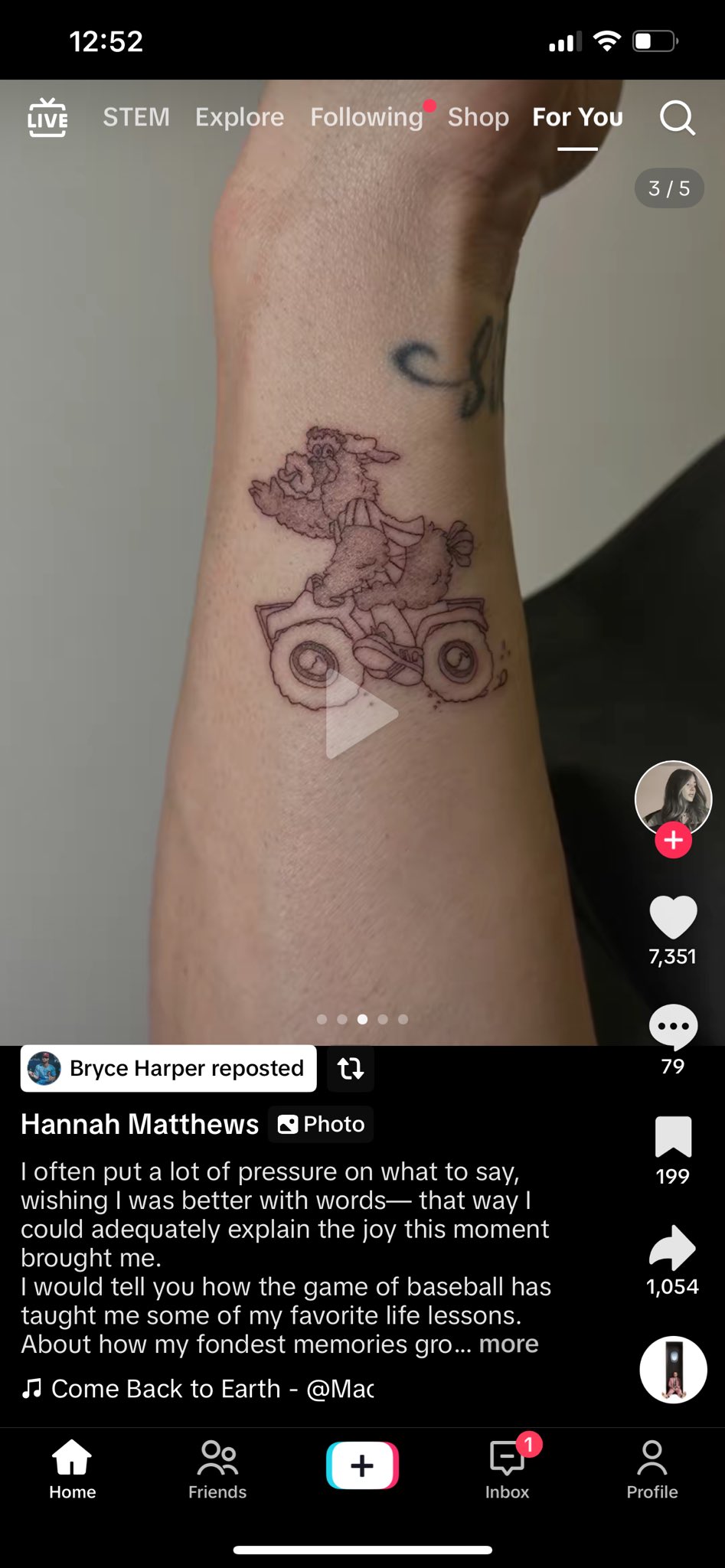 Bryce Harper Tattoo