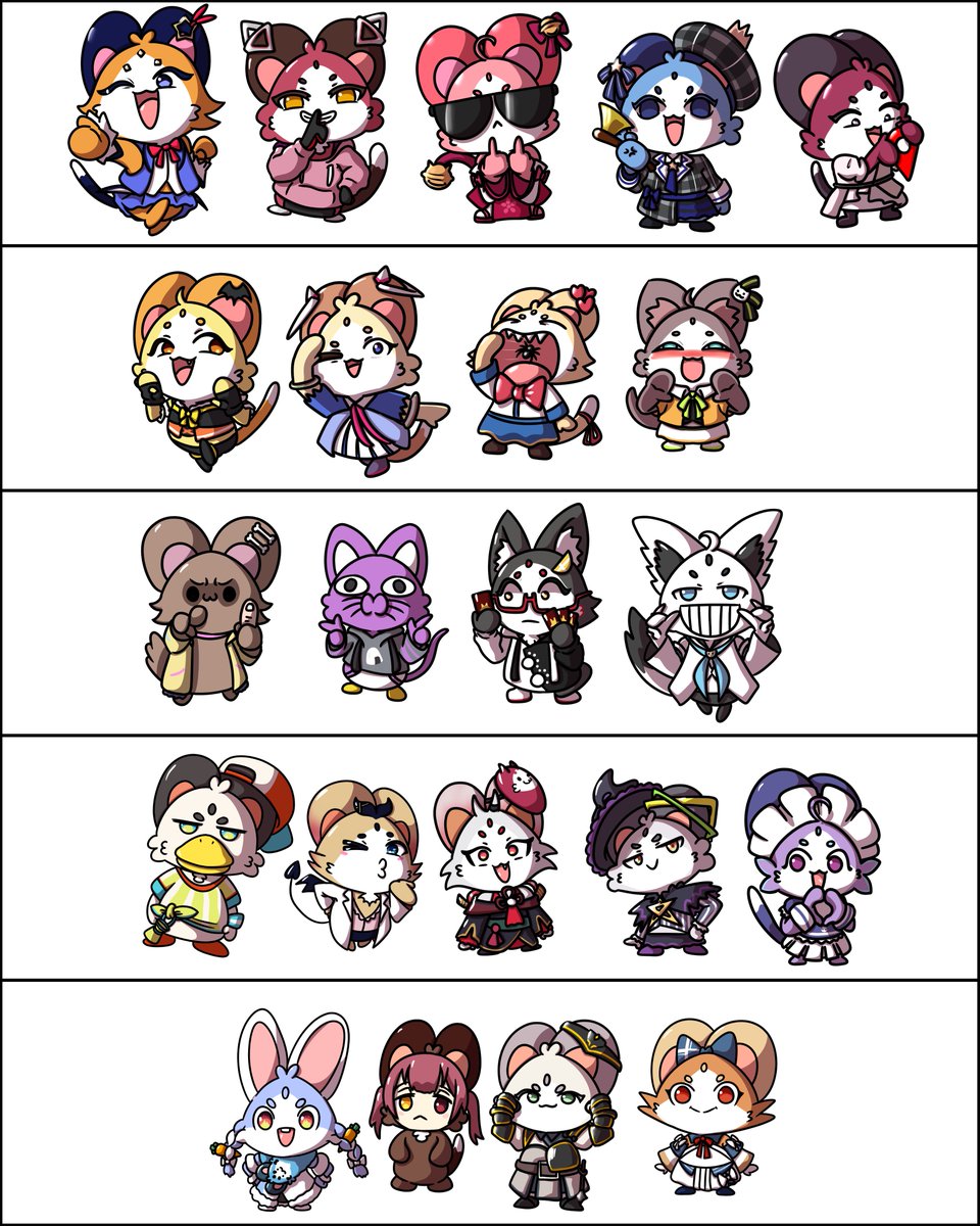 「#CHATTINO #RaorArt Gen 0 to 4 for Chattini Day~ 」HolyKoshiの漫画