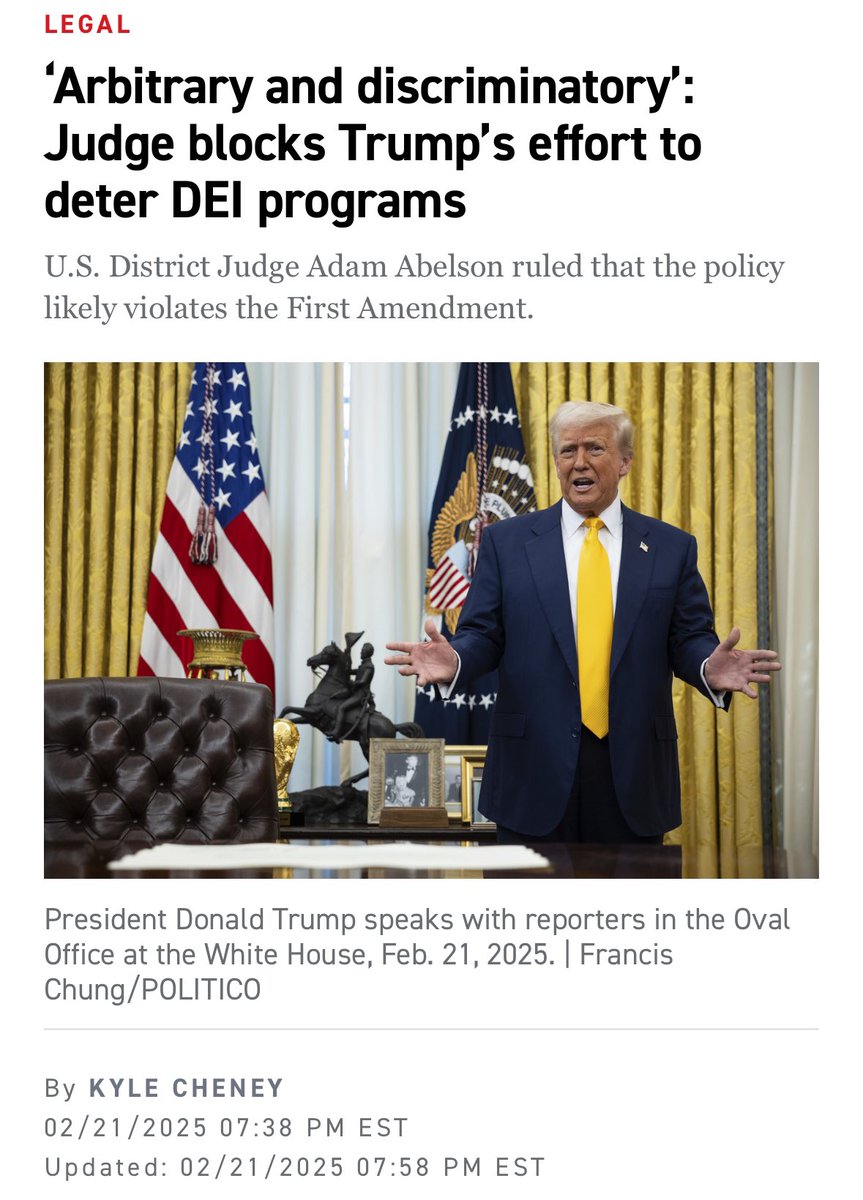 'Arbitrary and discriminatory': Judge blocks Trump's effort to deter ...