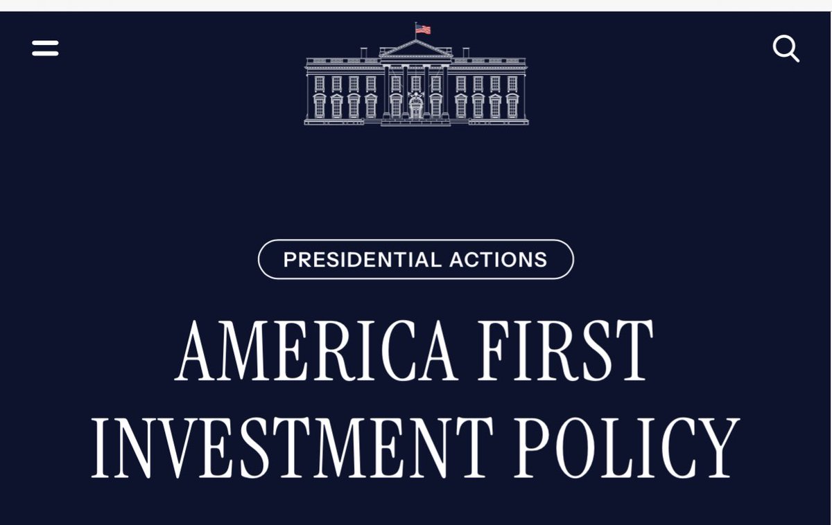 Trump's 'America First Investment Policy' Restricts China's Access to U ...