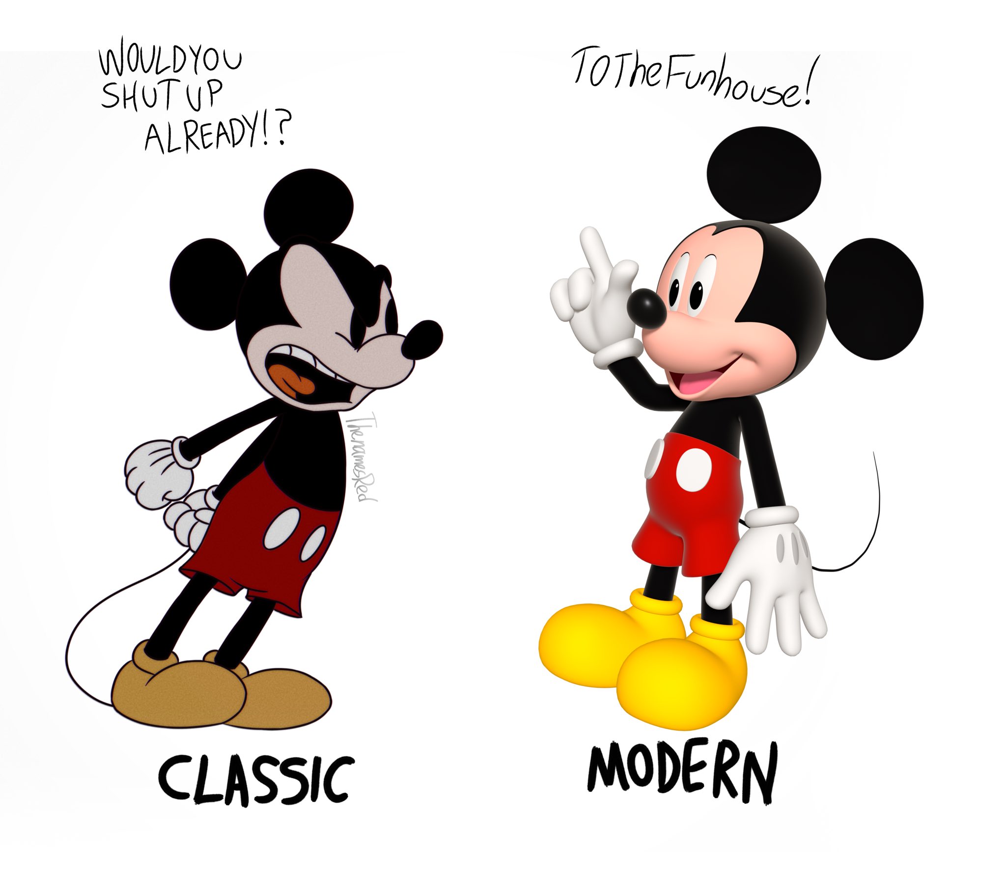 Spongebob Vs Mickey Mouse