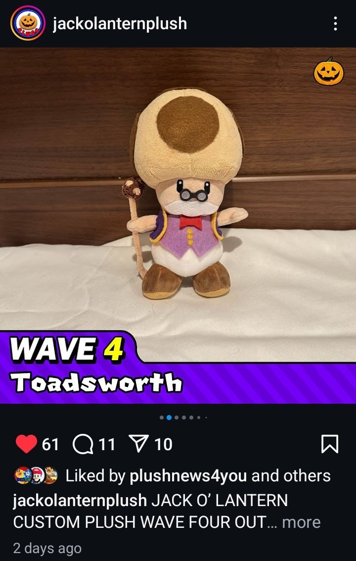 Toadsworth Plush