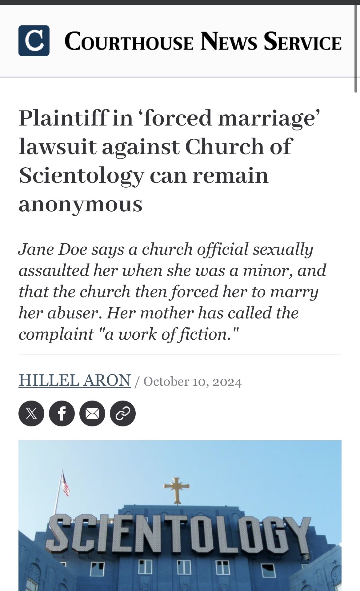Anonymous Scientology 2024