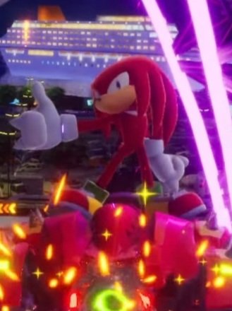 「One of Knuckles' trick poses in Sonic Ra」|Semi Frequent Sonic Facts 🚅のイラスト
