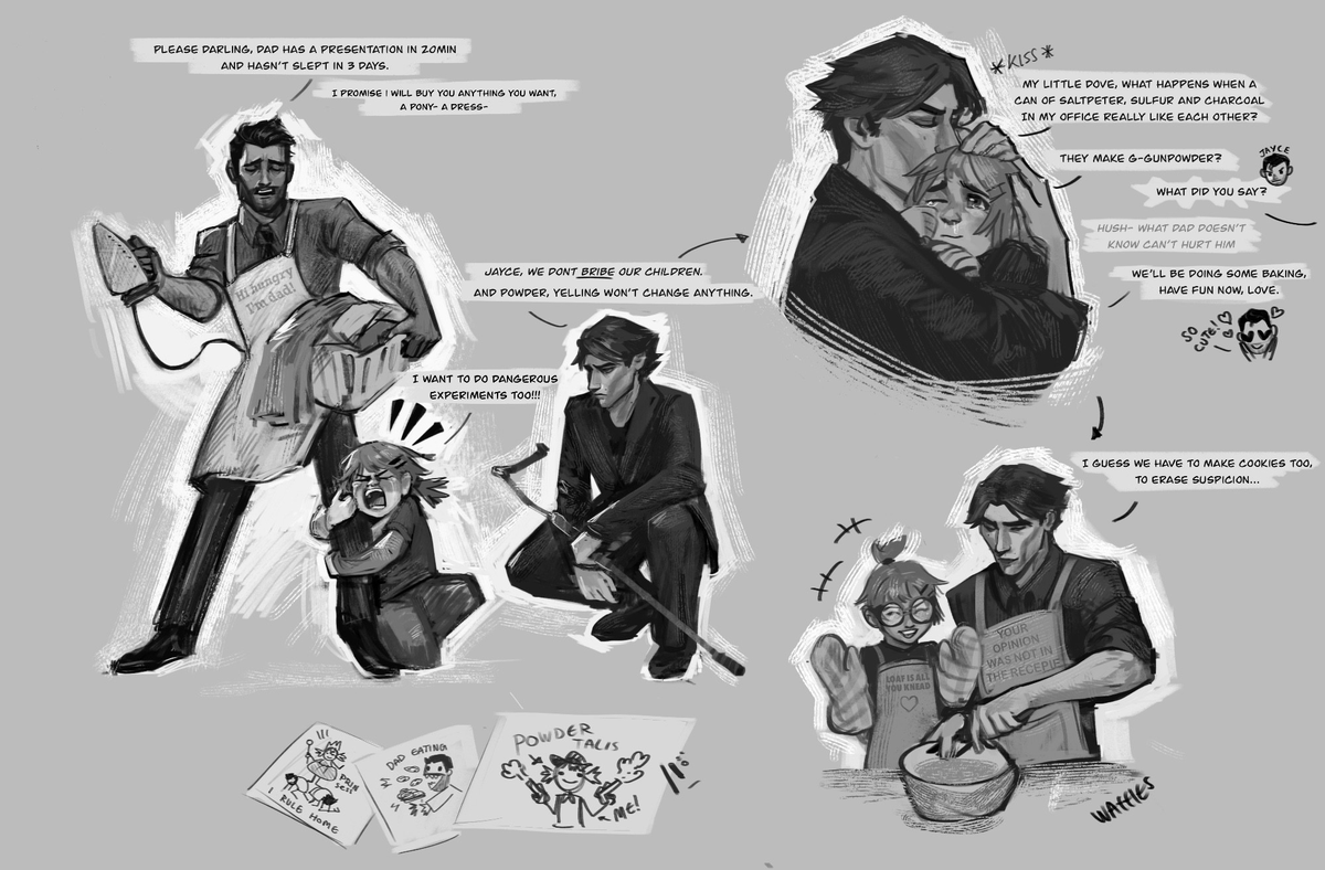 part 2/2 that I forgot to upload here of #jayvik dads au